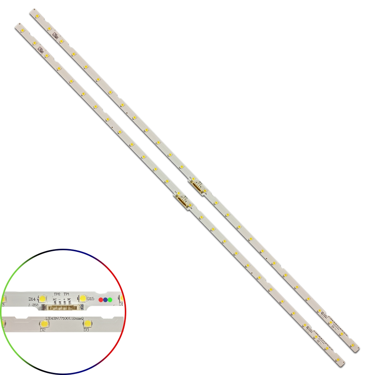 Kit Leds Compatible Samsung Un43nu6900 / Un43nu6900f (28led)- Reforzad