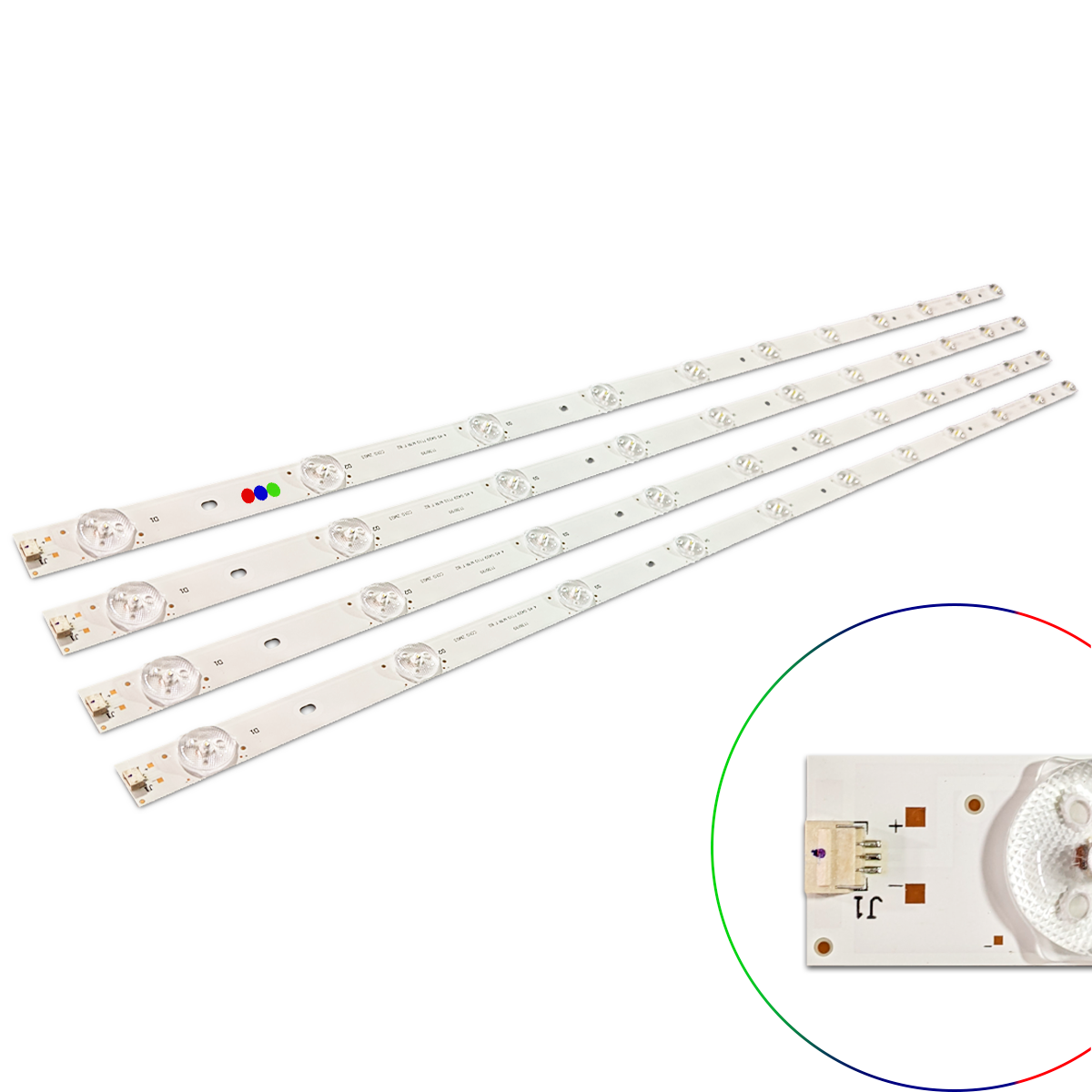 Kit Leds Compatible Hisense 40h3e (4tiras 11leds) - Reforzado en Alumi